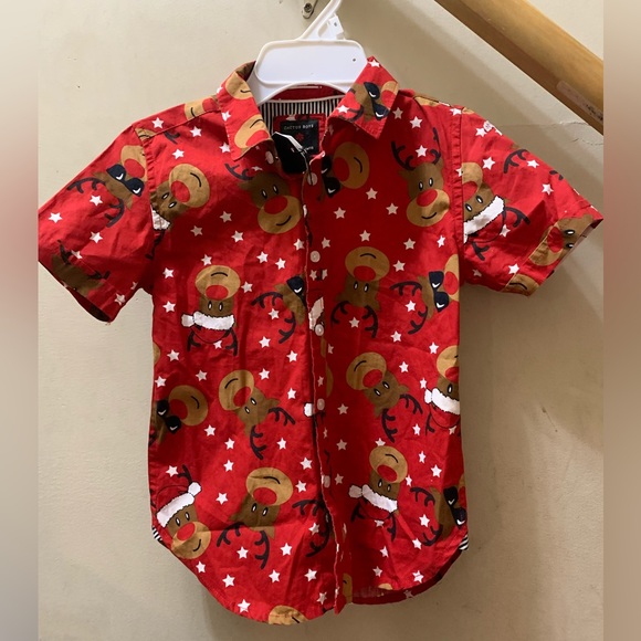 Cactus Boys | Shirts & Tops | Cactus Boys Short Sleeve Rudolph The Red ...